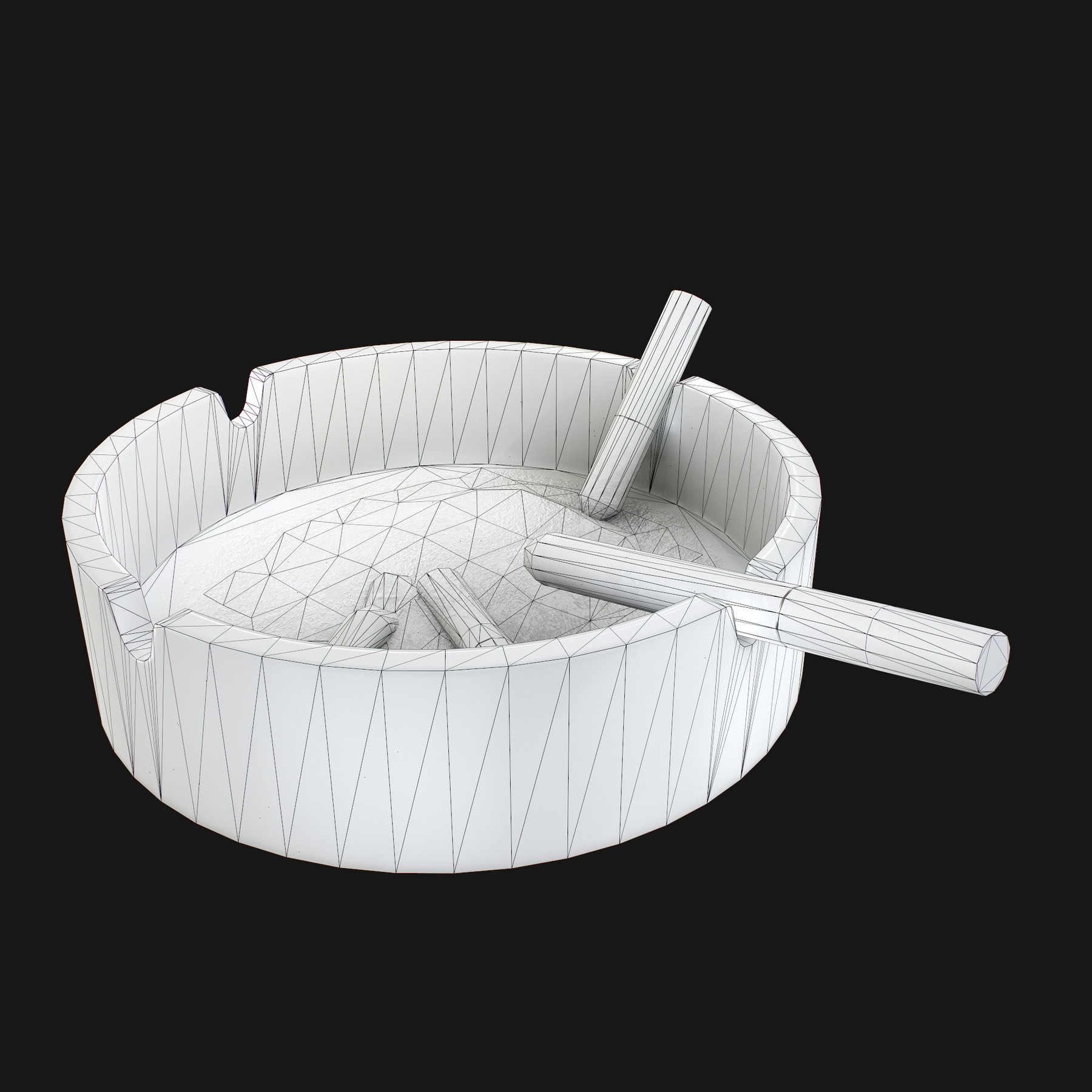 ArtStation - Ashtray VR / AR / low-poly 3d model | Game Assets