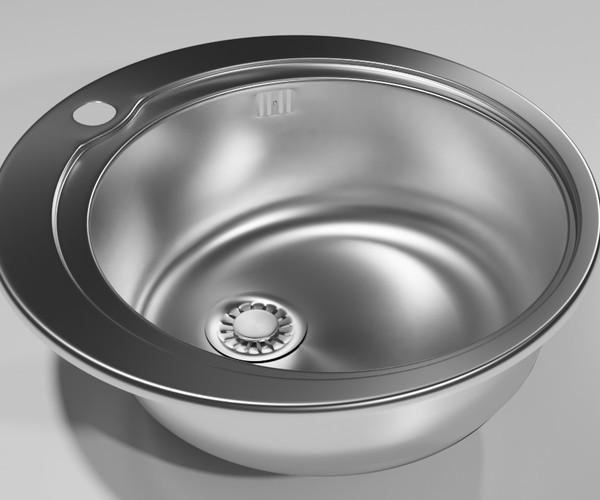 ArtStation - Round kitchen sink | Resources