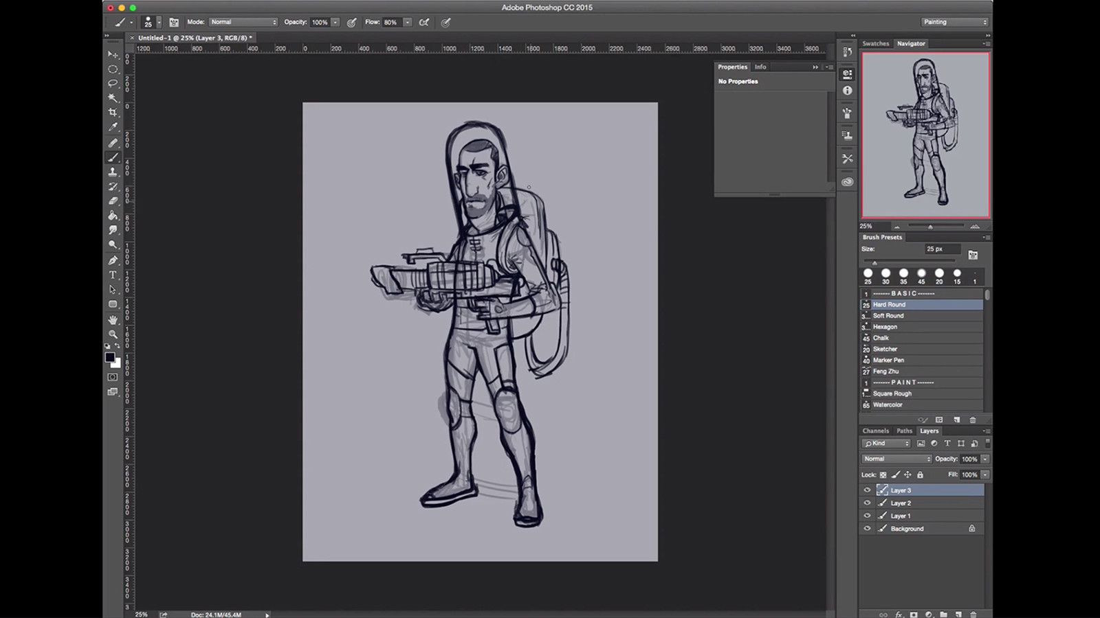 ArtStation - Spaceman Character Concept Process Video | Tutorials
