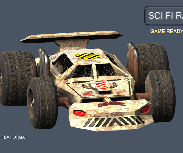 ArtStation - Sci Fi Race Car | Game Assets