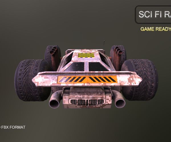 ArtStation - Sci Fi Race Car | Game Assets