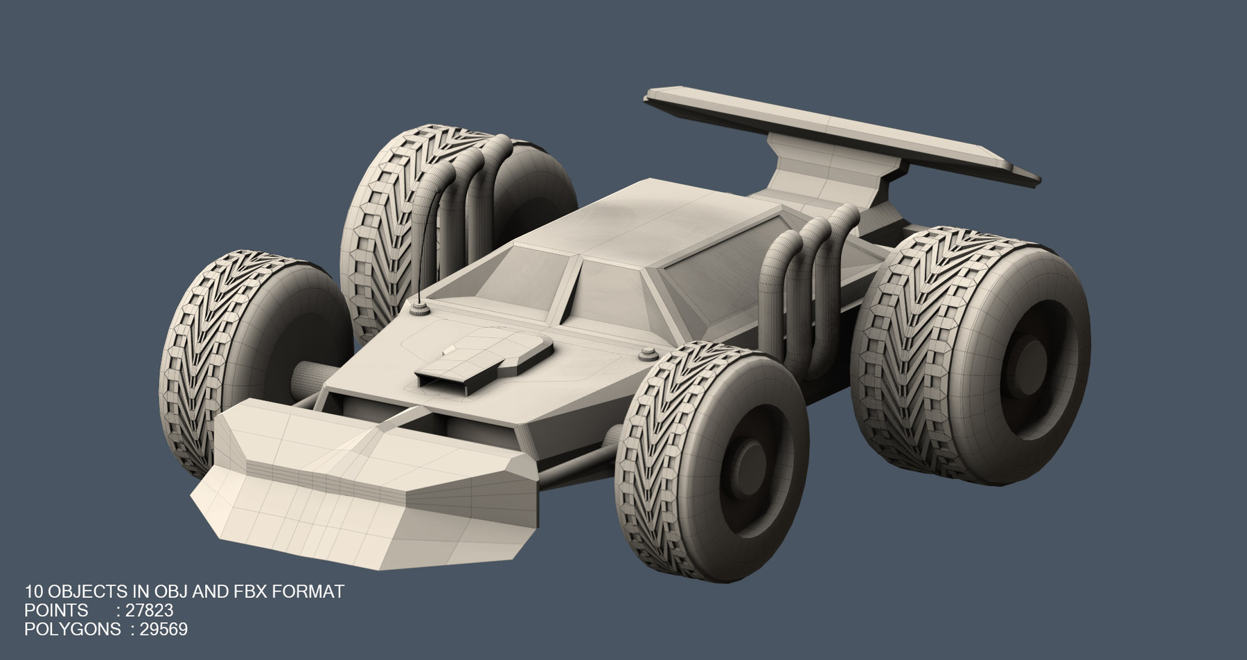 ArtStation - Sci Fi Race Car | Game Assets