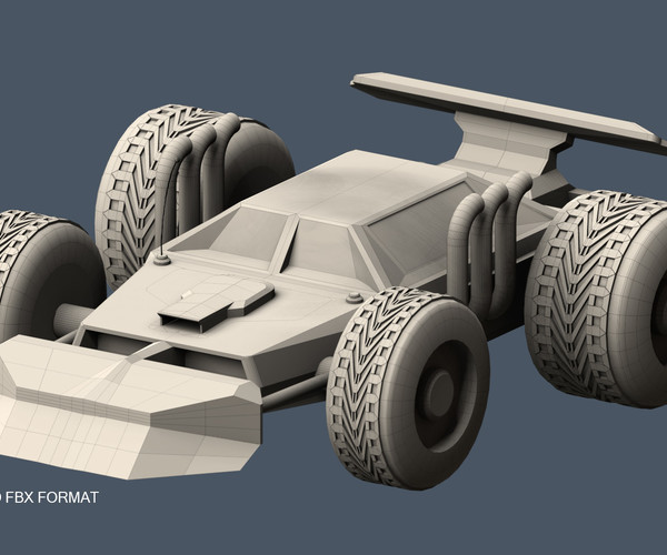 ArtStation - Sci Fi Race Car | Game Assets