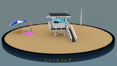 ArtStation - Lifeguard Tower | Game Assets