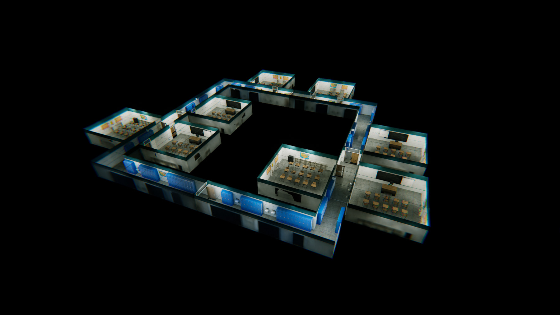 ArtStation - HQ Modular Interior School | Game Assets