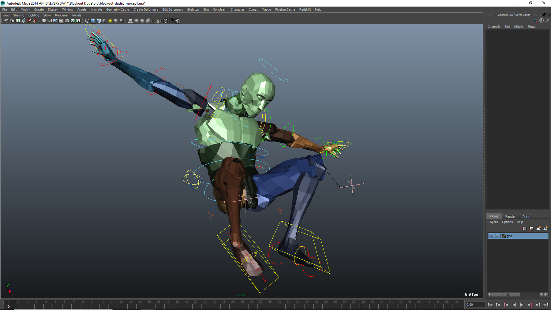 ArtStation - Blockout Dude Maya Rig | Resources