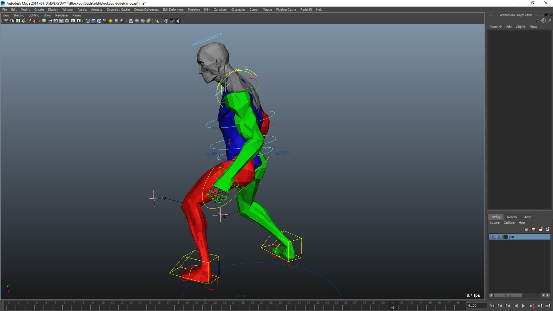 ArtStation - Blockout Dude Maya Rig | Resources