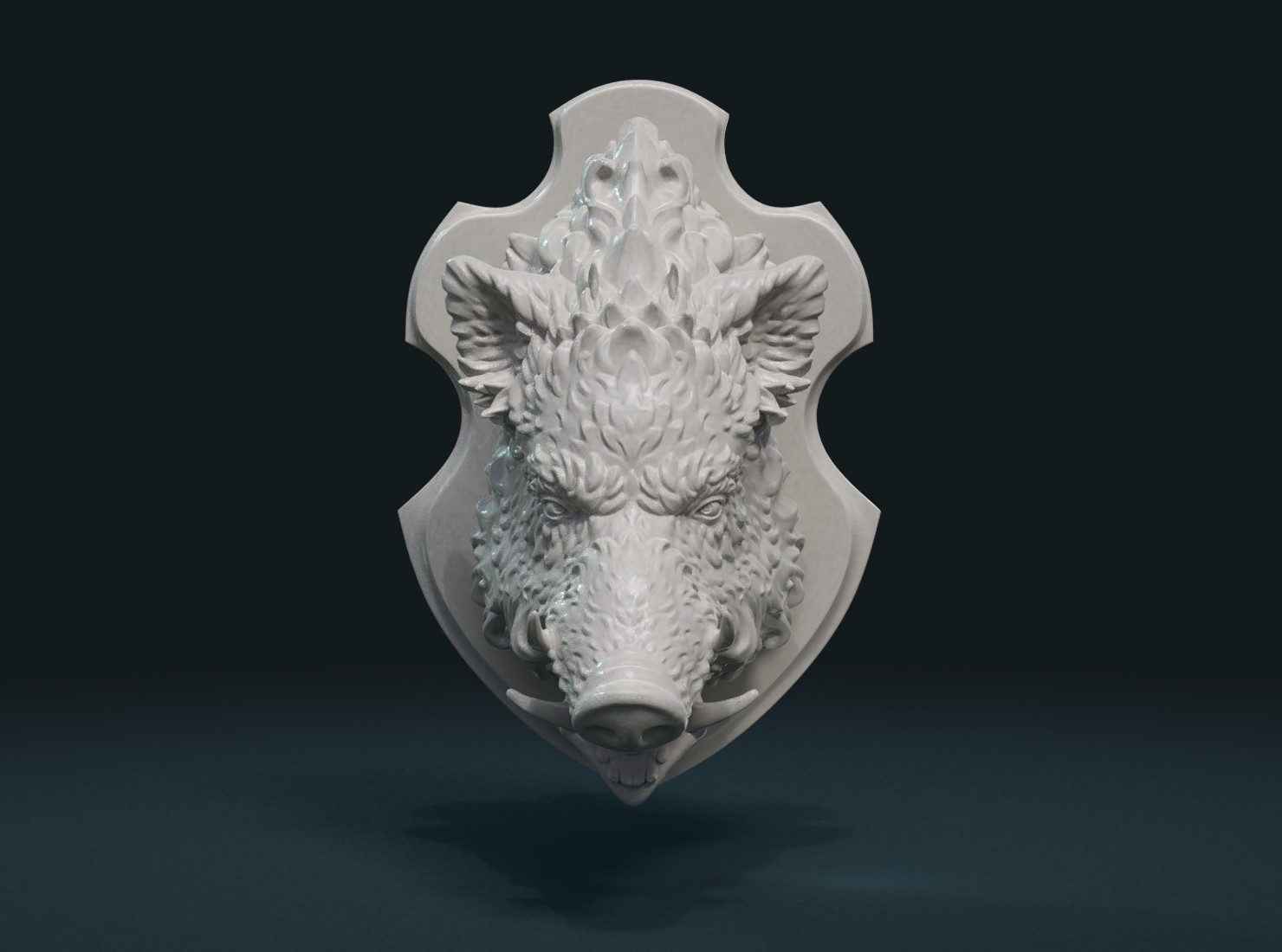 ArtStation - Wild Boar Mounted Head | Resources