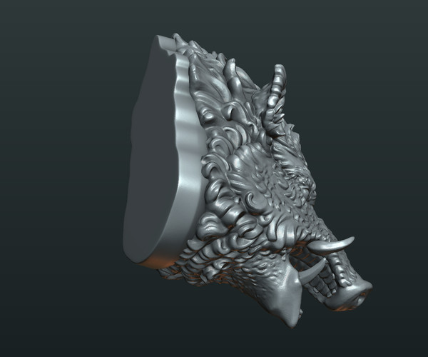 ArtStation - Wild Boar Mounted Head | Resources