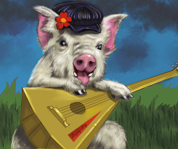 ArtStation - happy pig | Artworks