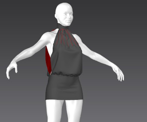 ArtStation - Clothes for Marvelous Designer: Dress04 | Game Assets