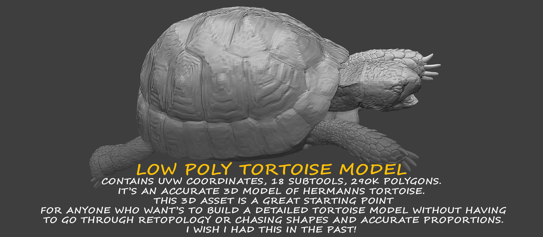 ArtStation - TORTOISE LOW POLY 3D MODEL | Resources