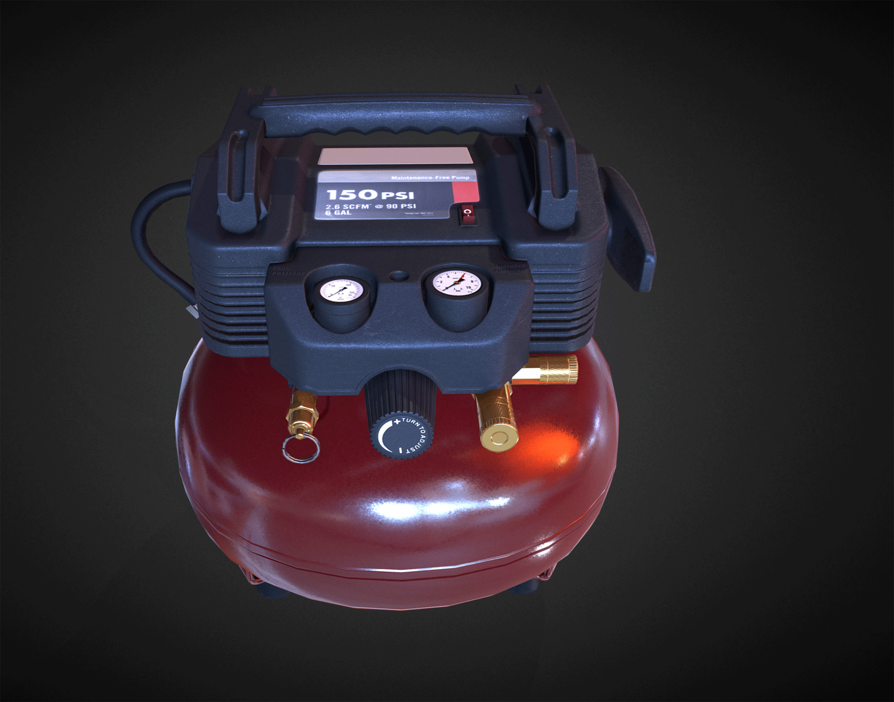 ArtStation - Air Compressor - PBR | Game Assets