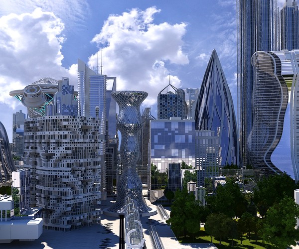 ArtStation - Future City HD 20 V 2 | Resources