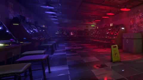 ArtStation - UE4: Procedurally Generated Arcade Environment Pack ...