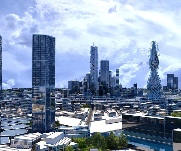 ArtStation - Future City HD 2019 V 2 | Game Assets