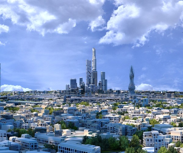 ArtStation - Future City HD 2019 V 2 | Game Assets