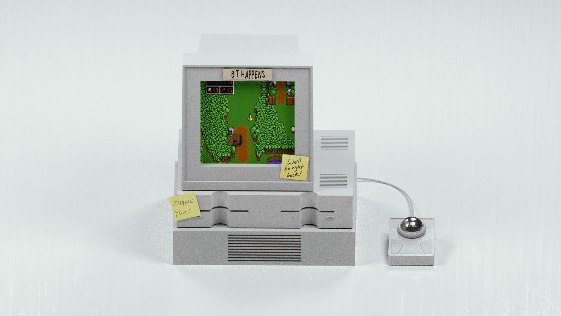 ArtStation - Old PC - Personal Computer 4K PBR Textures Low-poly 3D ...