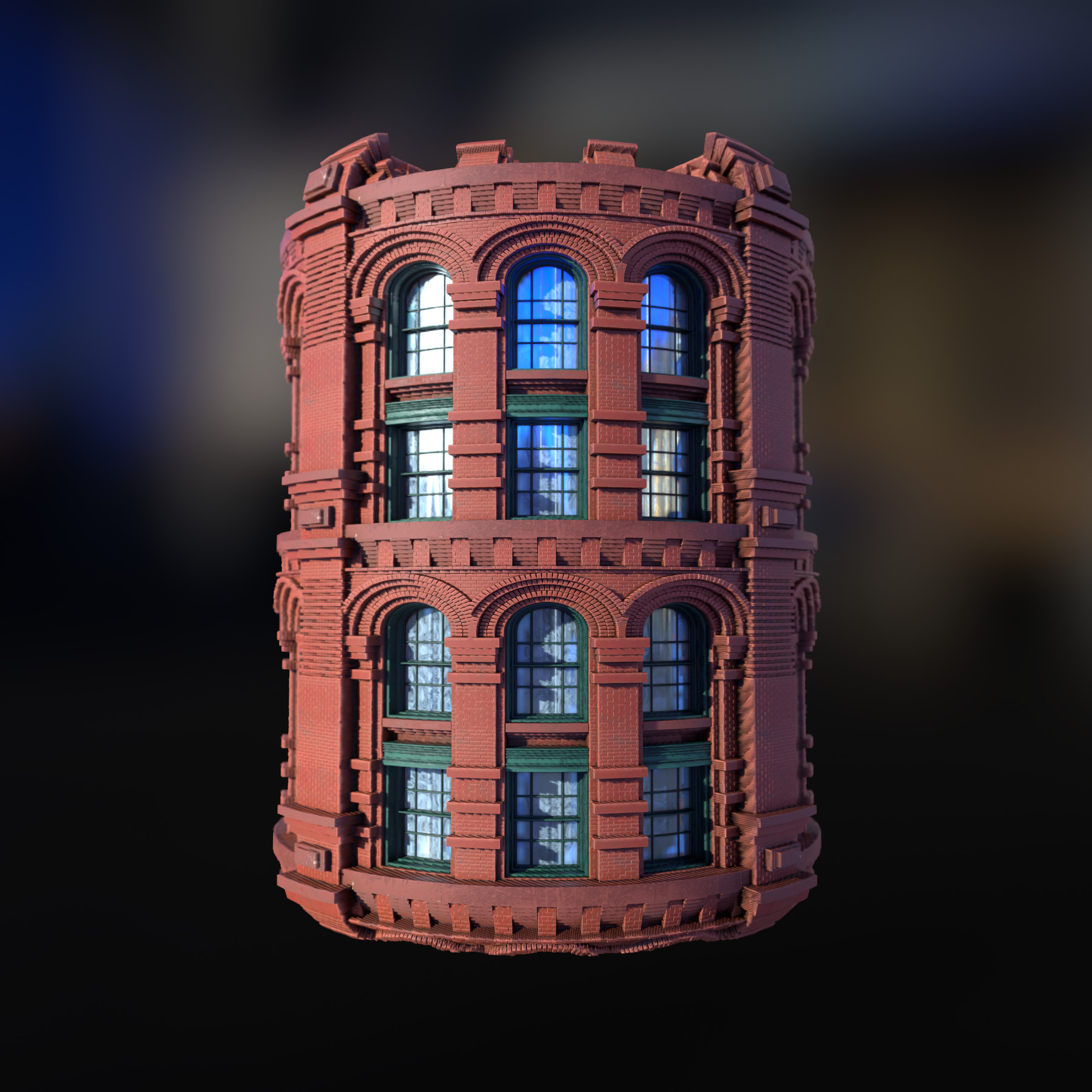 ArtStation - Building Facade Material | Substance Designer | Game Assets