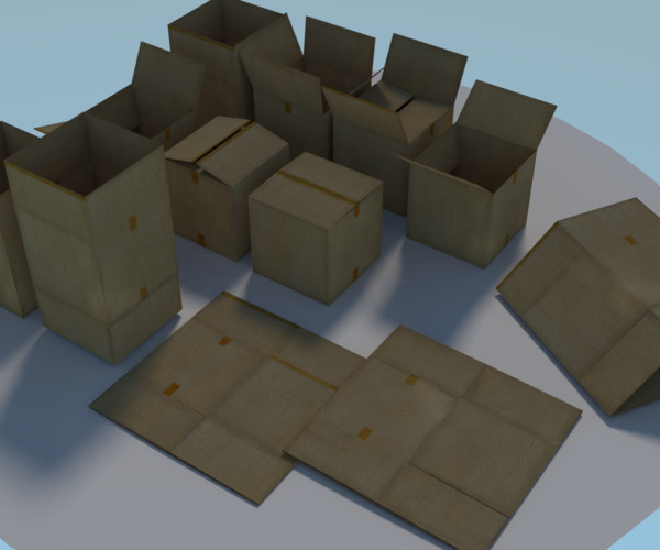 ArtStation - cardboard box | Game Assets