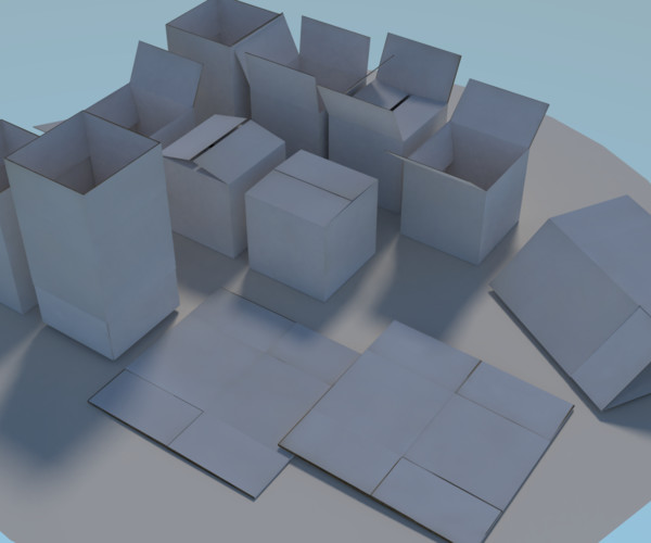 ArtStation - cardboard box | Game Assets