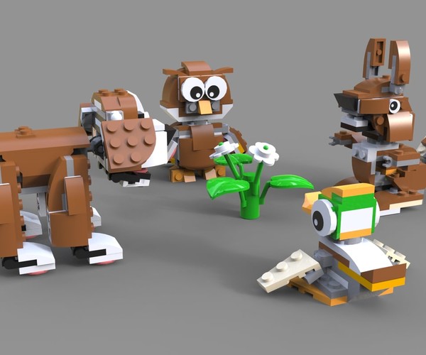 ArtStation - Lego Animals pack 1 | Resources