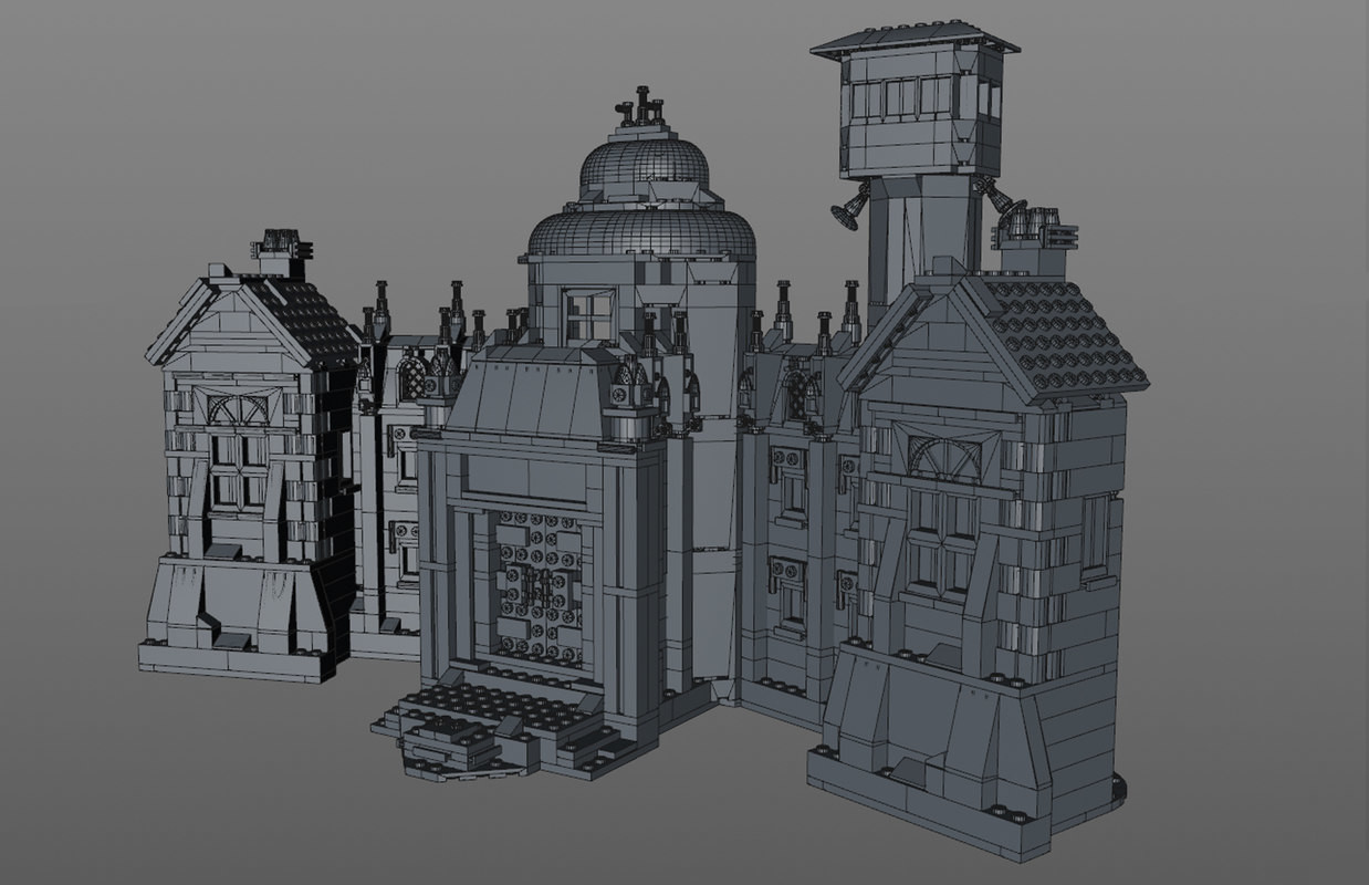 ArtStation - Lego house estate | Resources