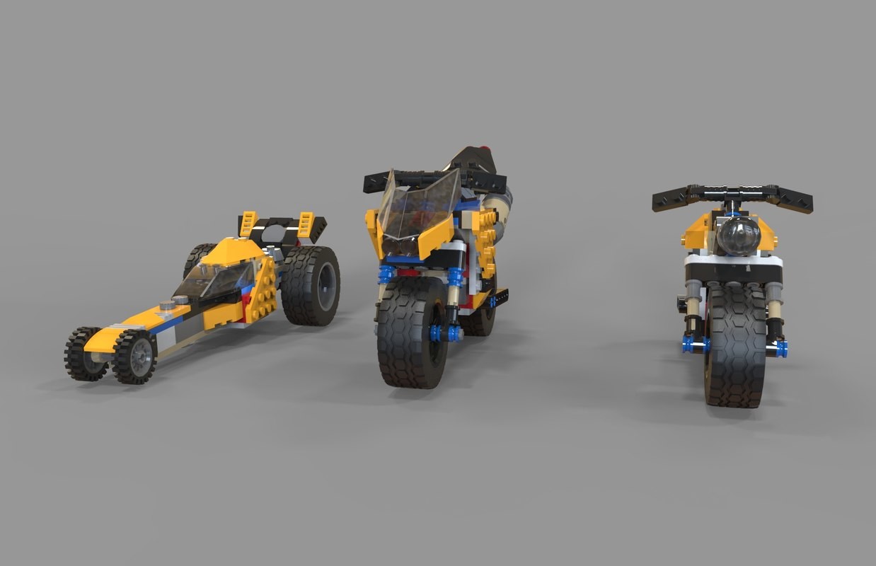 ArtStation - Lego Motorcycles pack 2 | Resources
