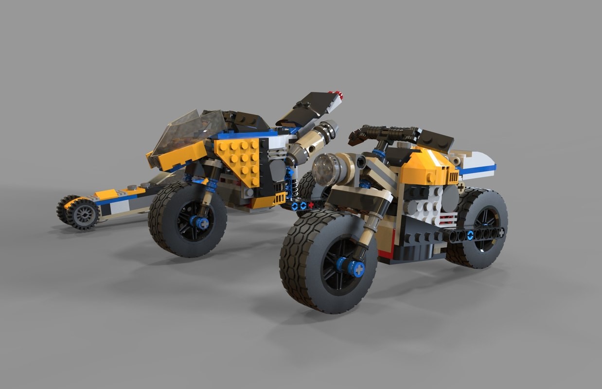 ArtStation - Lego Motorcycles pack 2 | Resources