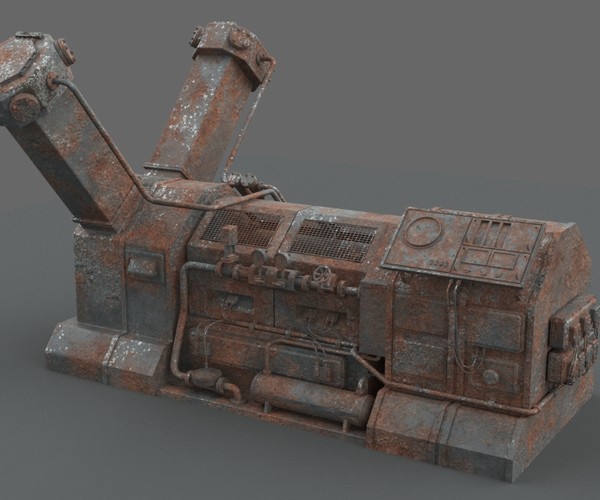 ArtStation - Rusted machinery device | Game Assets