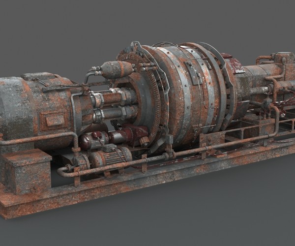ArtStation - Rusted machinery device | Game Assets