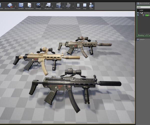 ArtStation - MP5 A1 - Game Ready - Low Poly | Game Assets