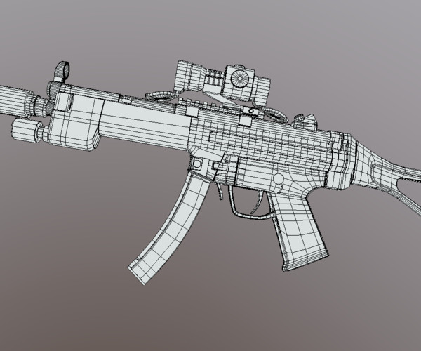 ArtStation - MP5 A3 - Game Ready - Low Poly | Game Assets