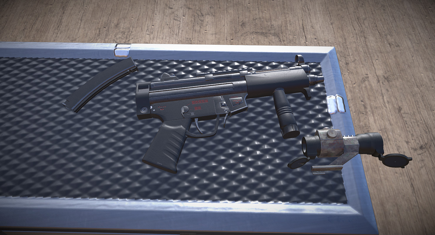 ArtStation - MP5 A4 - Game Ready - Low Poly | Game Assets