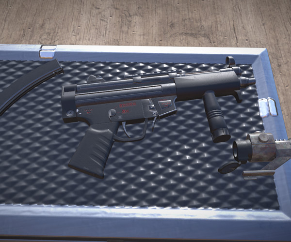 ArtStation - MP5 A4 - Game Ready - Low Poly | Game Assets