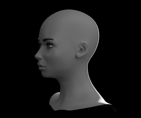 ArtStation - Female Head V1 | Game Assets