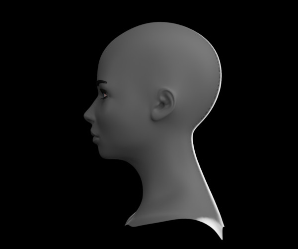 ArtStation - Female Head V1 | Game Assets