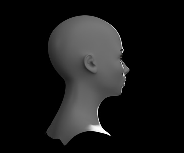 ArtStation - Female Head V1 | Game Assets