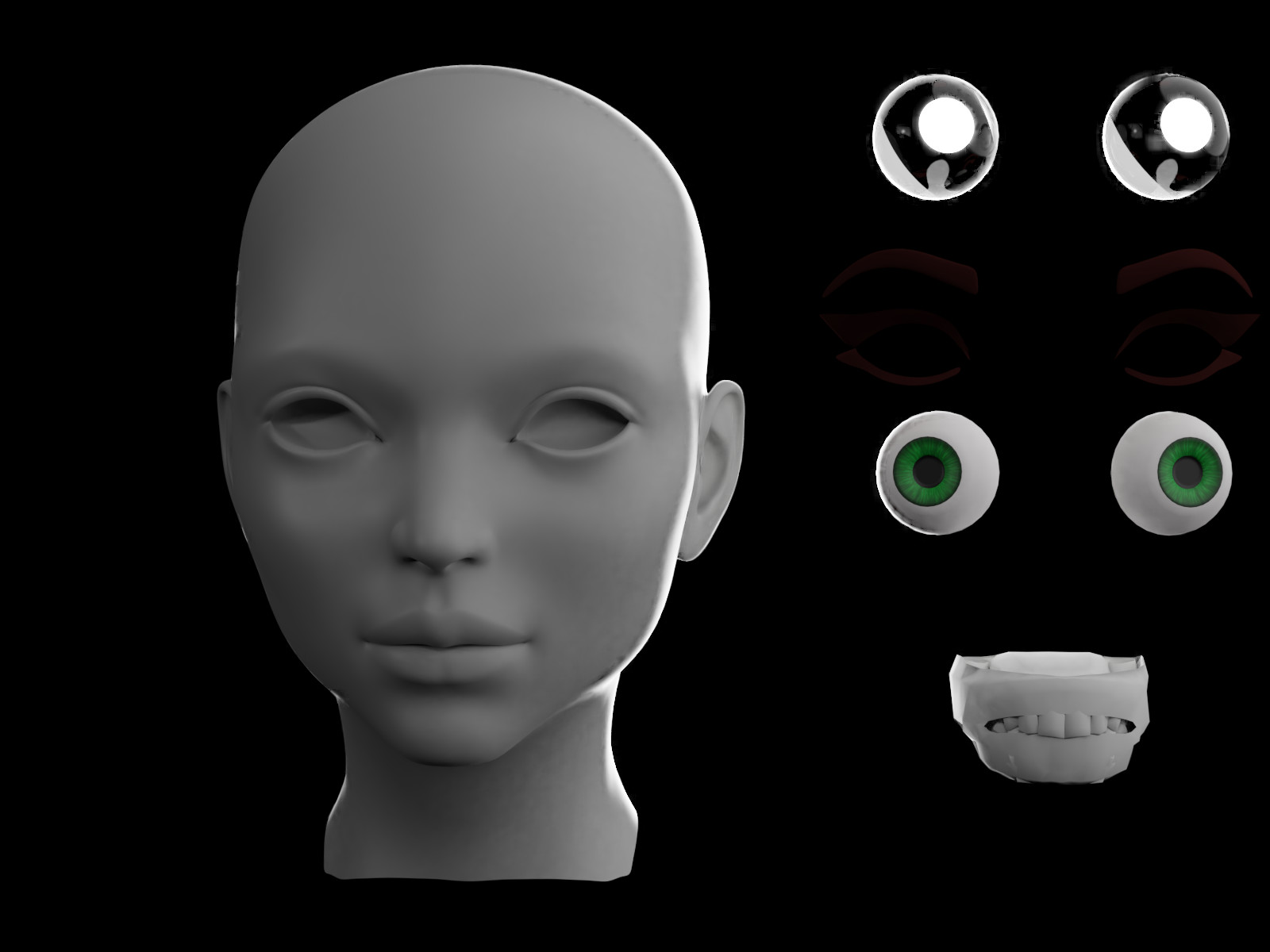 ArtStation - Female Head V2 | Resources
