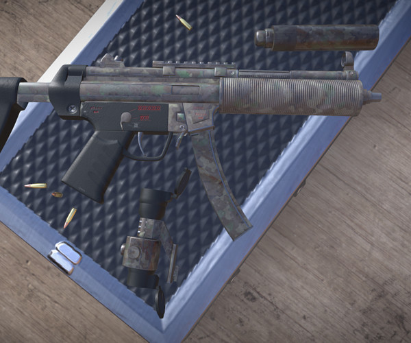 ArtStation - MP5 A5 - Game Ready - Low Poly | Game Assets