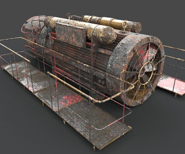 ArtStation - Rusted machinery device | Game Assets