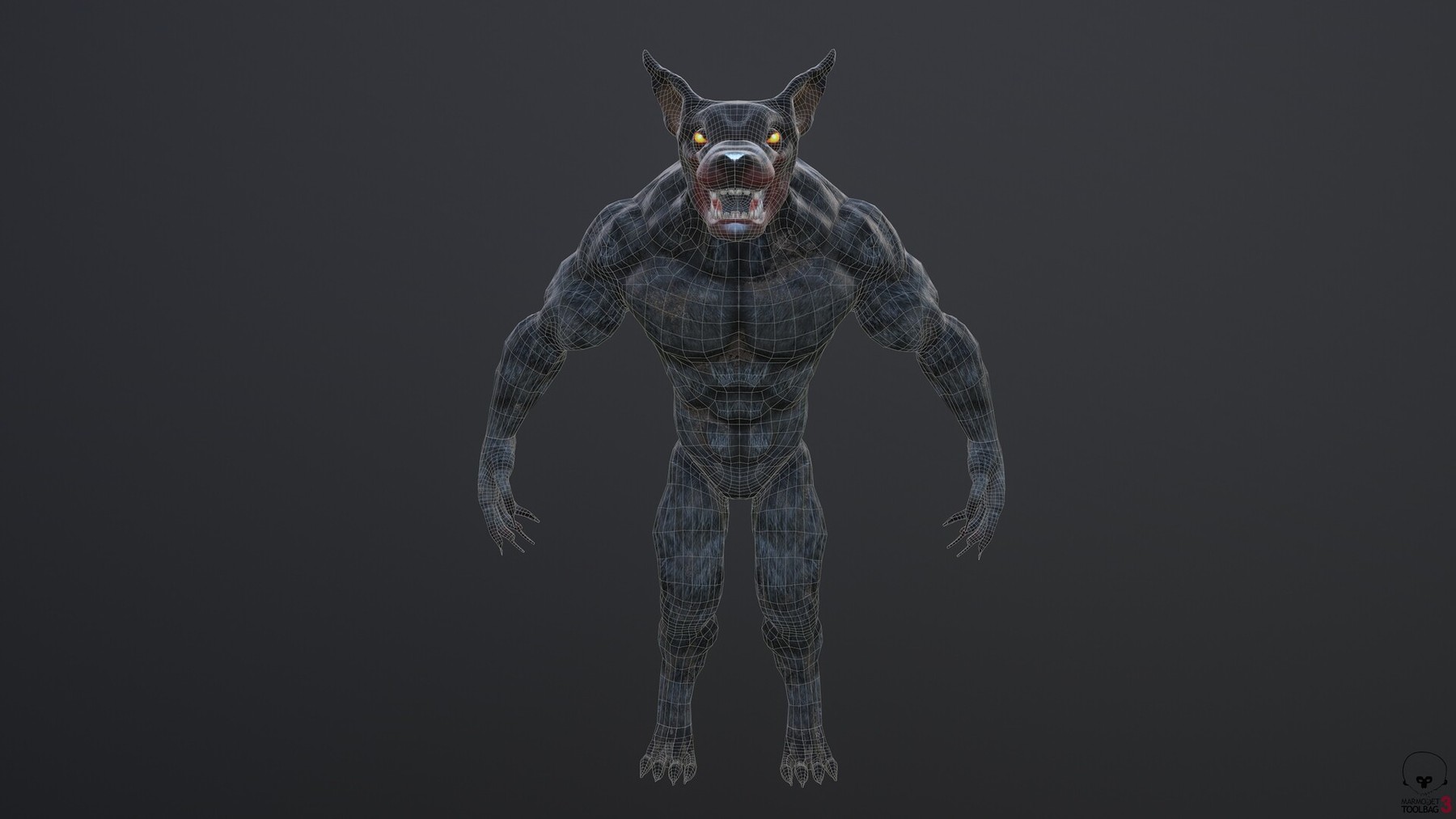 ArtStation - Fenrir Low poly 3D model | Game Assets
