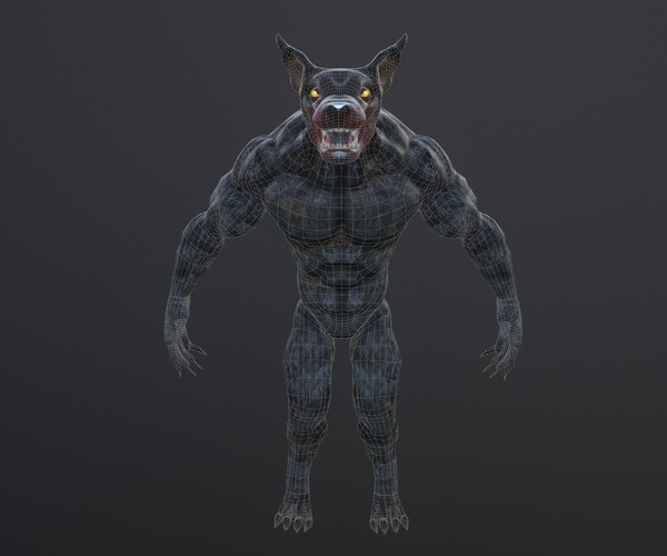 ArtStation - Fenrir Low poly 3D model | Game Assets