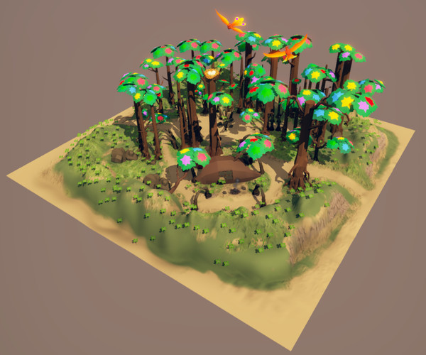 ArtStation - Fantasy Phoenix Forest | Resources