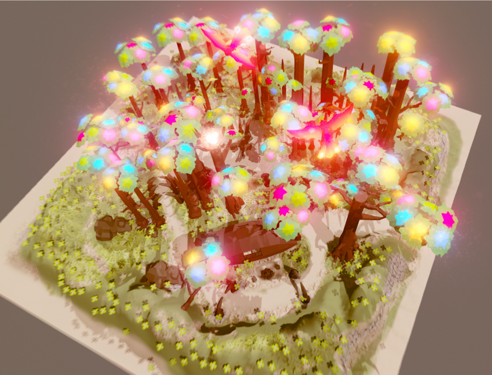 ArtStation - Fantasy Phoenix Forest | Resources