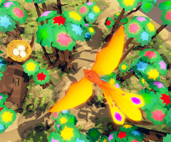 ArtStation - Fantasy Phoenix Forest | Resources