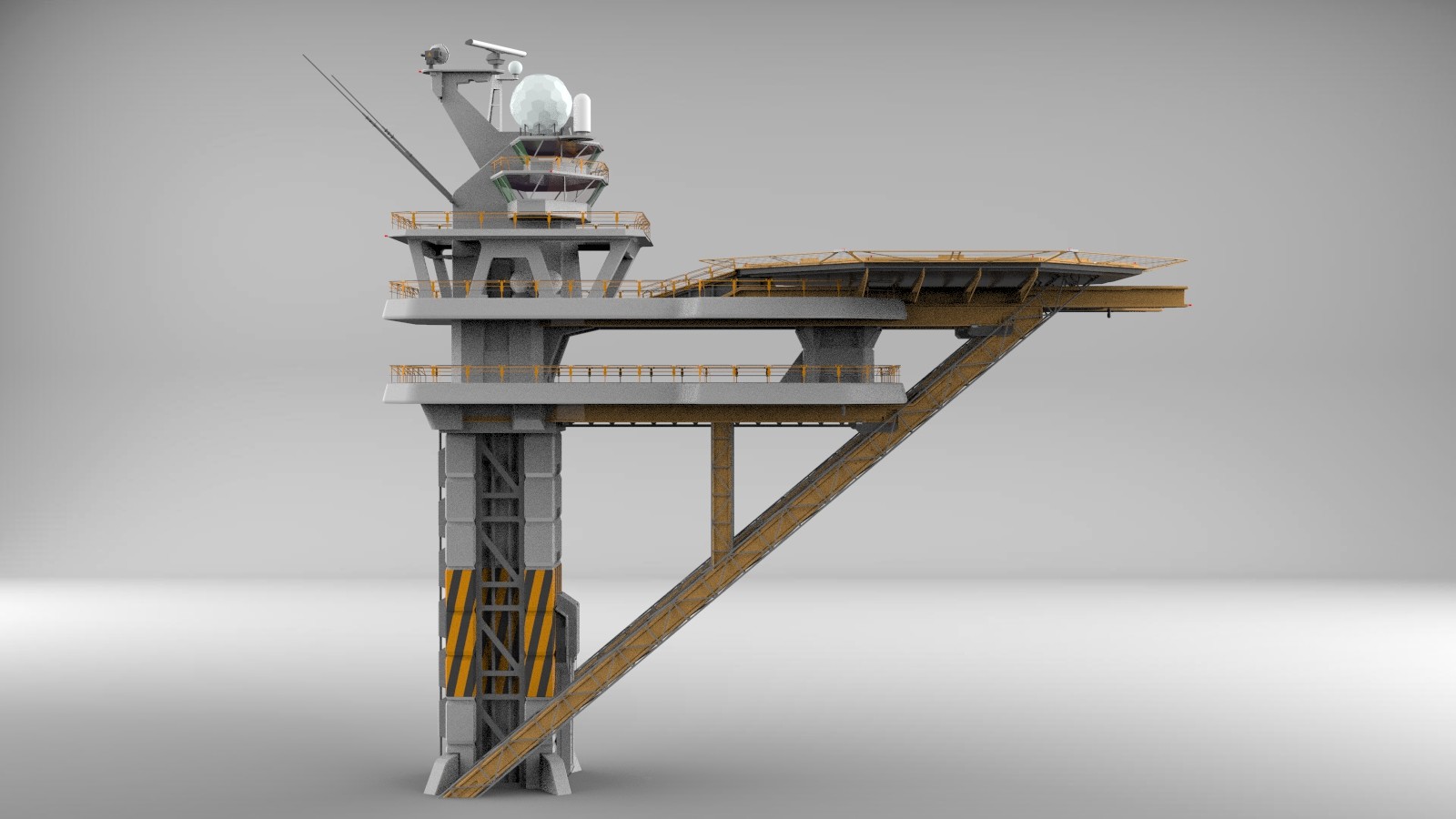 ArtStation - sci fi landing platform 2 | Resources