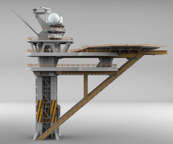 ArtStation - sci fi landing platform 2 | Resources