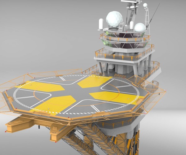 ArtStation - sci fi landing platform 2 | Resources