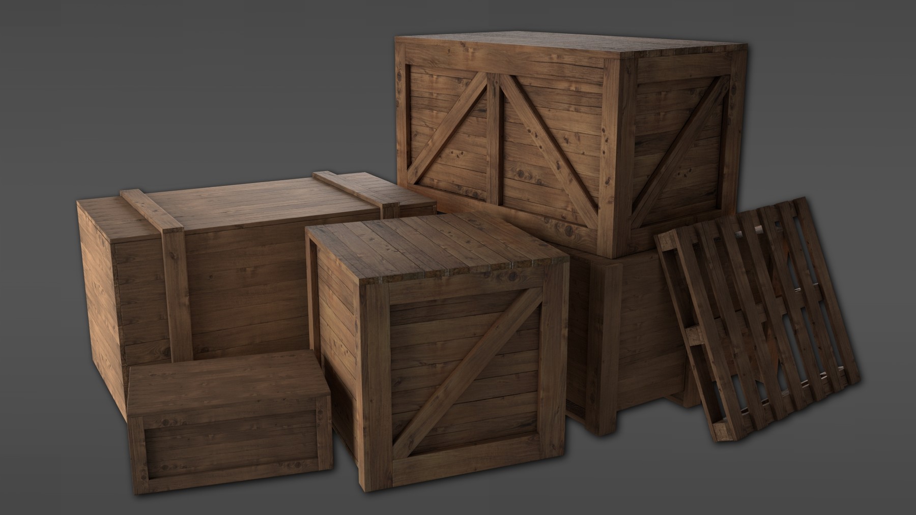 ArtStation - Wooden Crate Pack | Resources